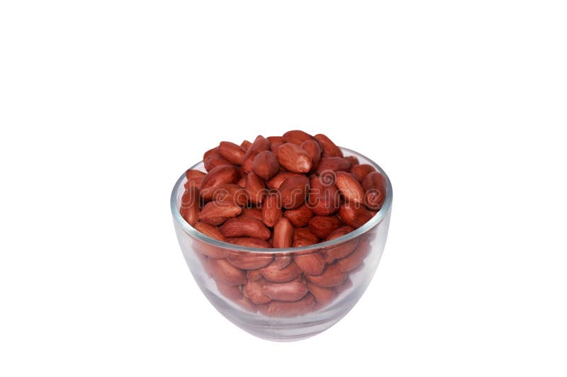 Peanuts White Bowl Background Isolate Side View Stock Photos - Free ...