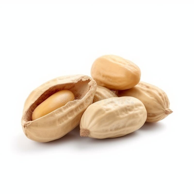 Peanuts_groundnut_on_white_background_1690601739011_4 Stock ...