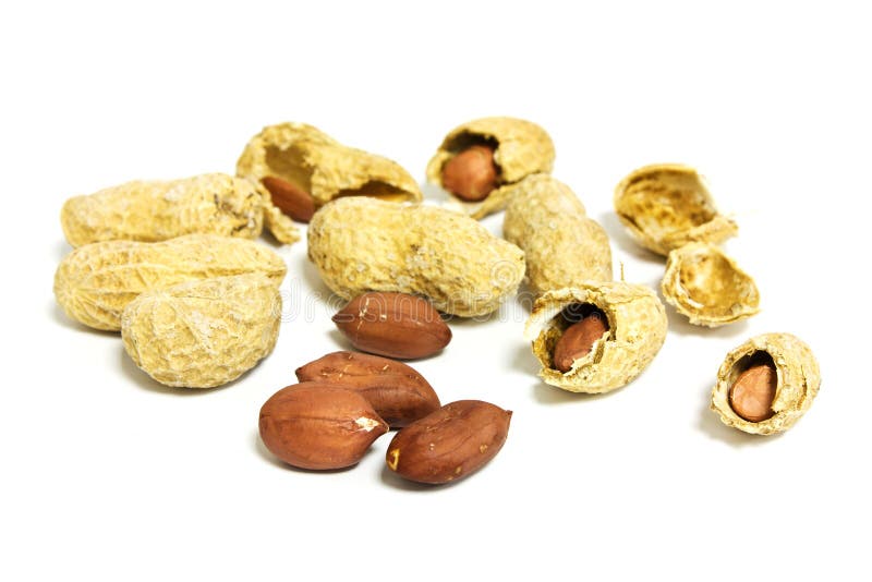 Peanuts isolated stock photo. Image of closeup, detail - 9440988