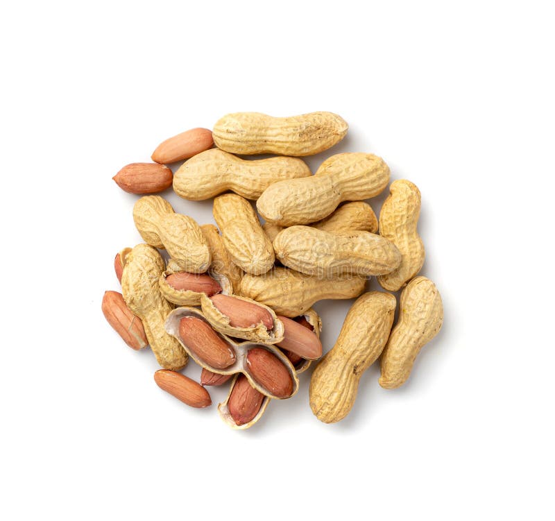 Peanuts Isolated, Roasted Arachis Nuts Pile, Heap of Pea Nut, Whole ...
