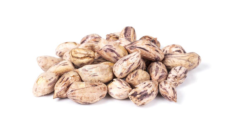 Peanuts Kernel Isolated on White Background Stock Image - Image of ...