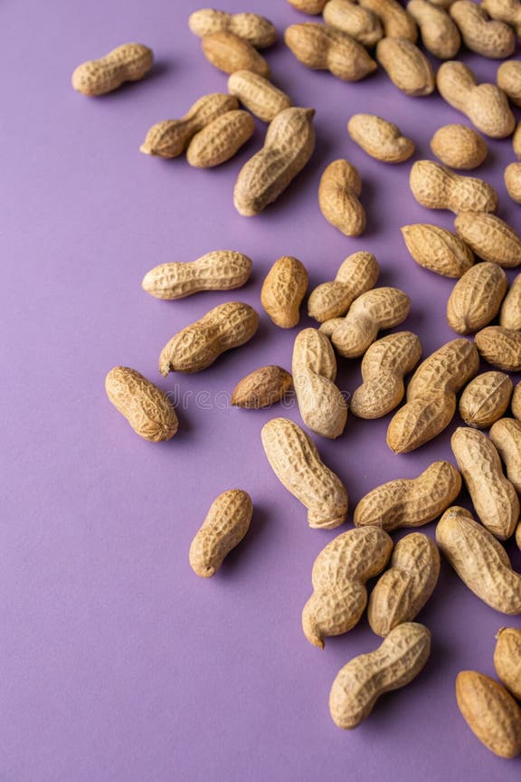 Peanuts on Purple Background Stock Image - Image of ingredients, colors ...