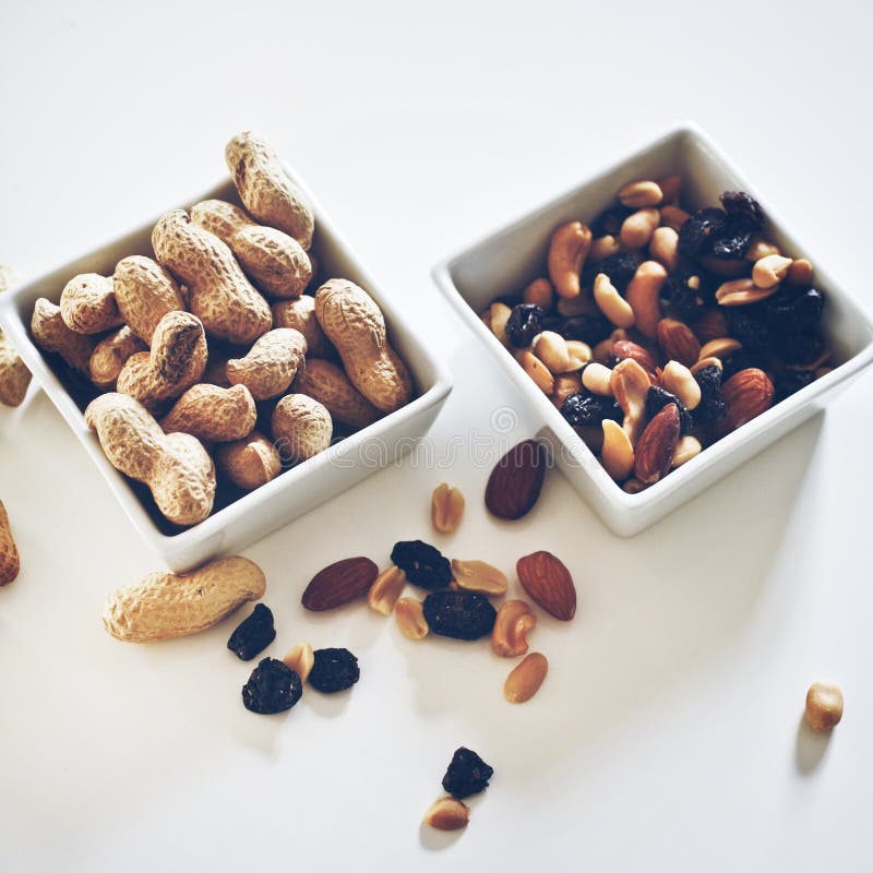 Peanuts & raisins stock photo. Image of fiber, fruit - 59972878