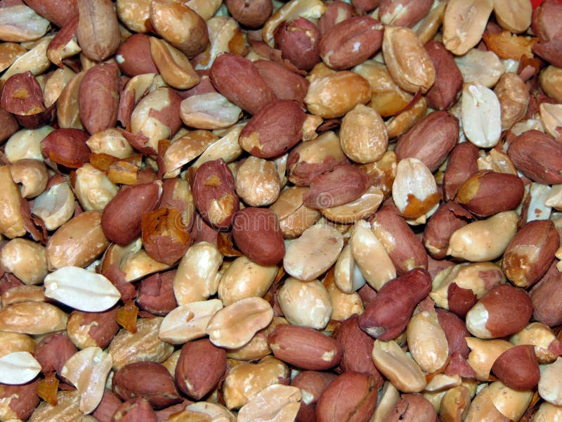 Peanuts in Red Shell - and Fried Stock Photo - Image of color, macro ...
