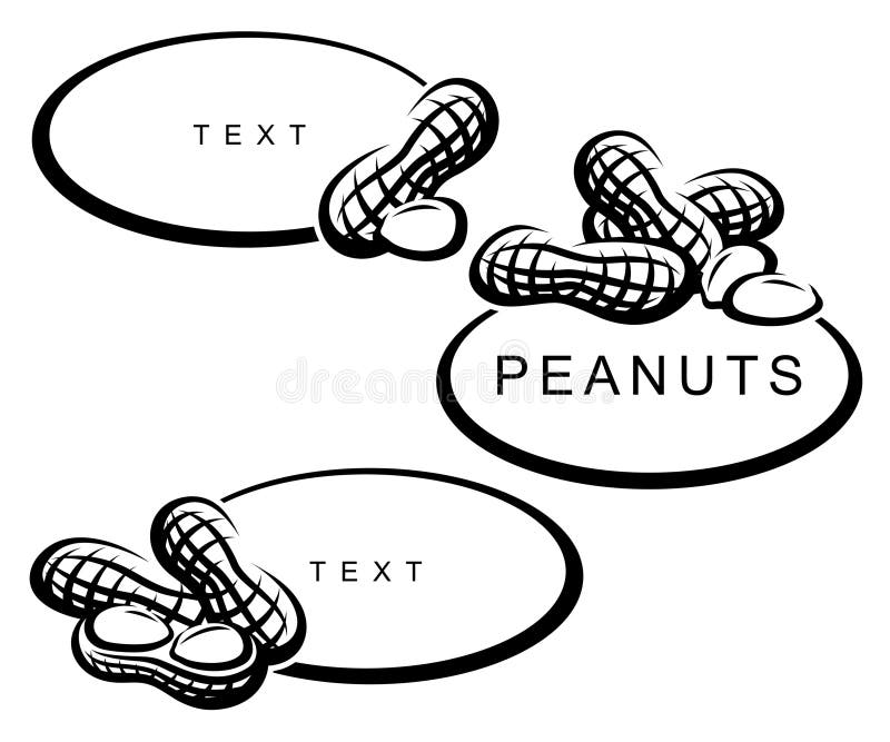 Peanuts Set. Collection Icon Peanuts Stock Vector - Illustration of ...