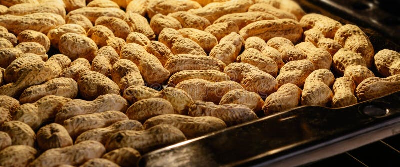Peanuts in Shell are Roasted in the Oven Stock Photo - Image of fresh ...