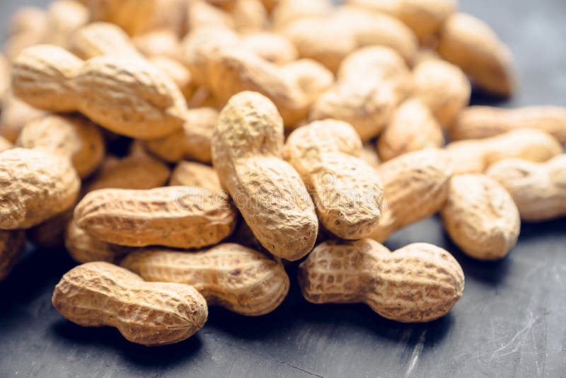 Peanuts in Shell. Selecttive Focus Stock Photo - Image of delicious ...
