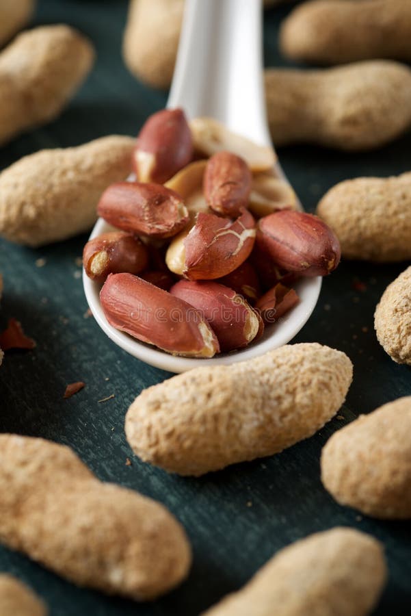 Peanuts with shell stock image. Image of peanuts, salt - 144414909