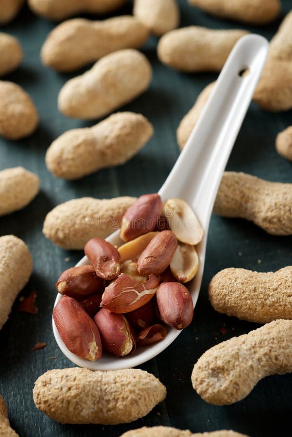 Peanuts with shell stock photo. Image of group, market - 146836558