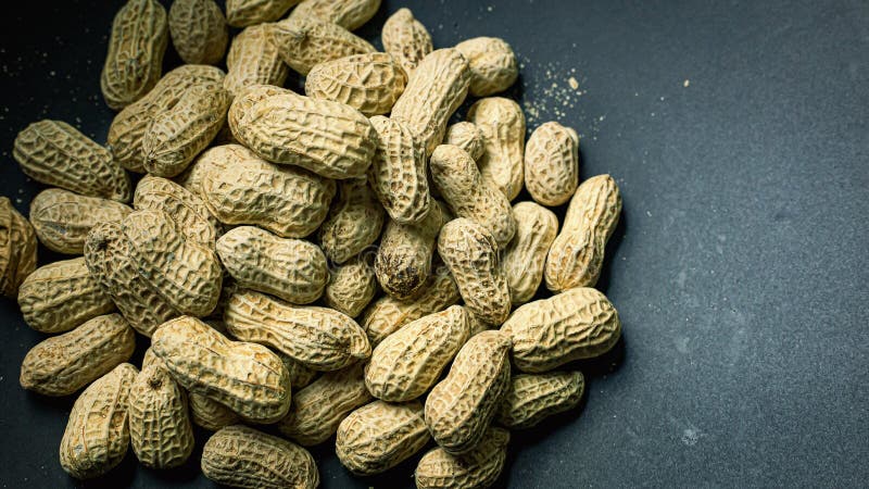 Peanuts in a Shell Texture for Food Content Stock Image - Image of diet ...