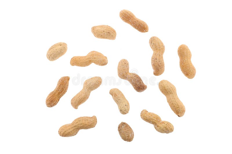 Peanuts Stack in Husk One Broken. Stock Image - Image of hypogaea ...