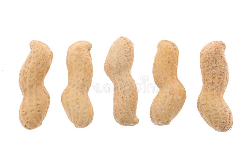 Peanuts Stack in Husk One Broken. Stock Image - Image of hypogaea ...