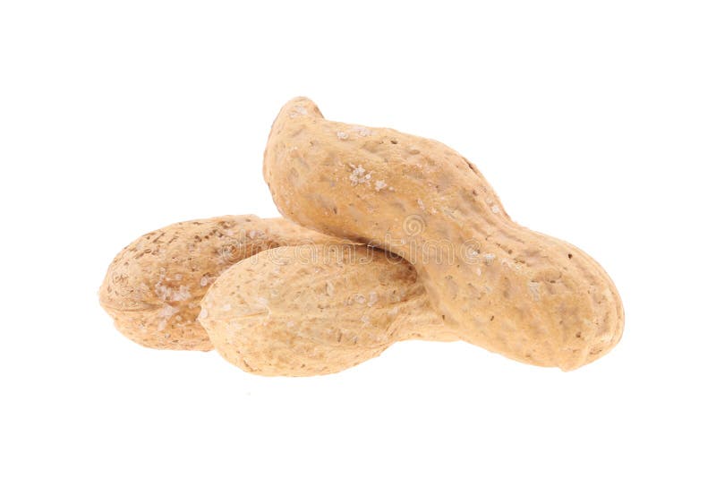 Peanuts Stack in Husk One Broken. Stock Image - Image of hypogaea ...