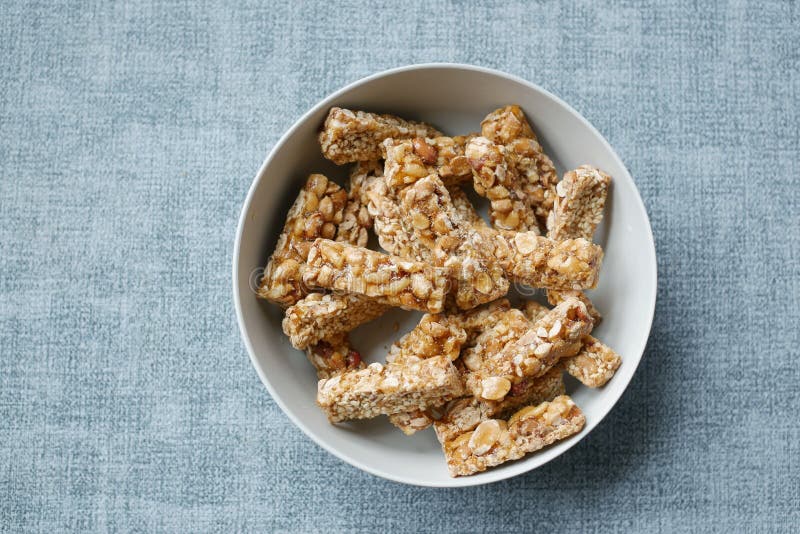 Peanuts Sweet Candy in a Bowl on Table Stock Photo - Image of tasty ...