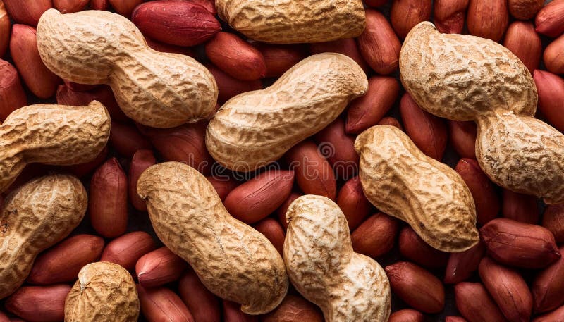 Peanuts Top View, AI Generated Stock Illustration - Illustration of ...