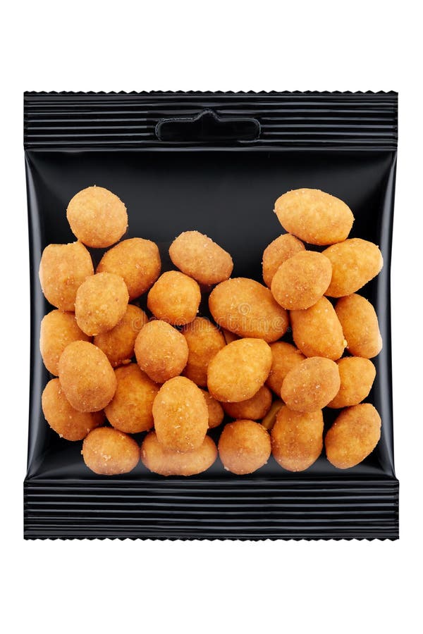Glazed Peanuts in a Package with Fish Flavor Stock Image - Image of ...