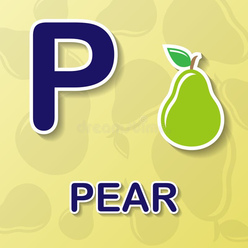 Letter P Pear Stock Illustrations – 57 Letter P Pear Stock ...