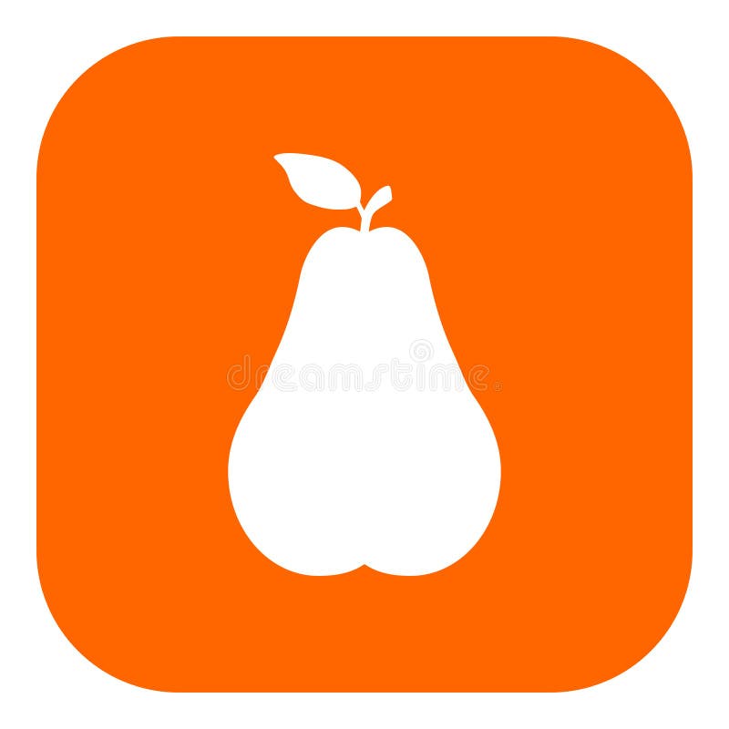 Pear and app icon stock vector. Illustration of white - 238371413