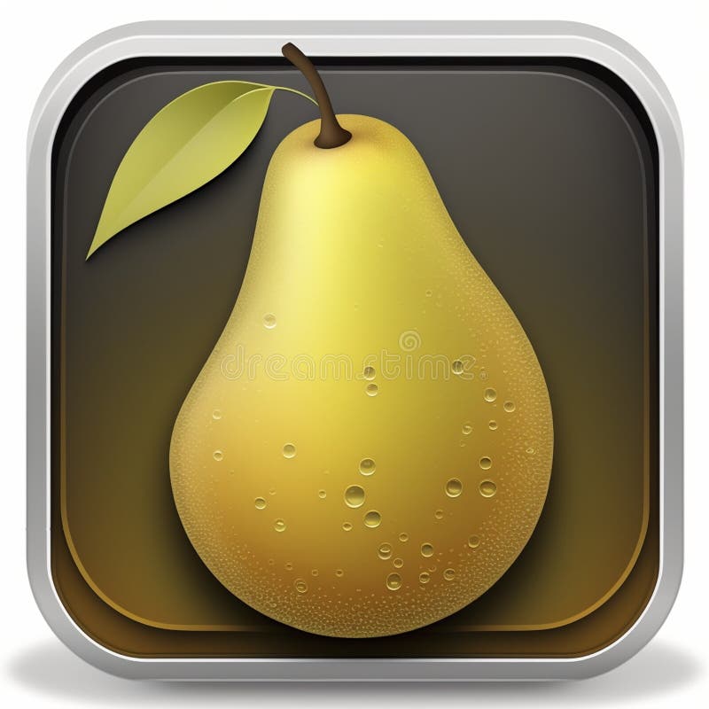 Pear App Icon Created with Generative AI Technology Stock Photo ...
