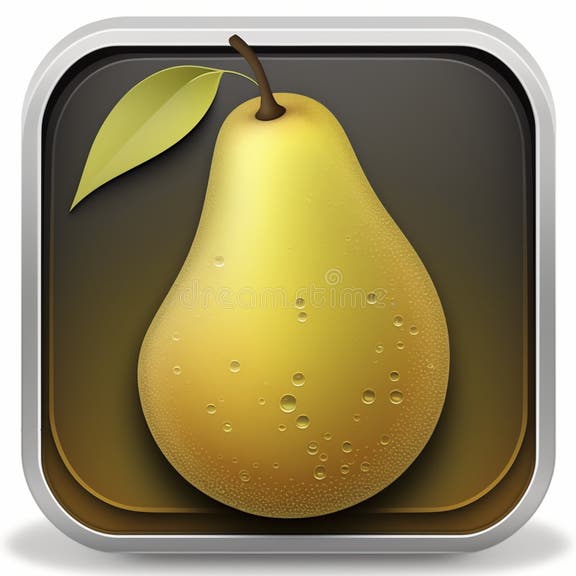 Pear App Icon Created with Generative AI Technology Stock Photo ...