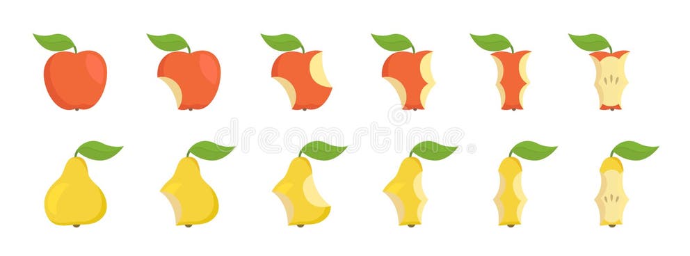 Bitten Pear Vector Stock Illustrations – 111 Bitten Pear Vector Stock ...