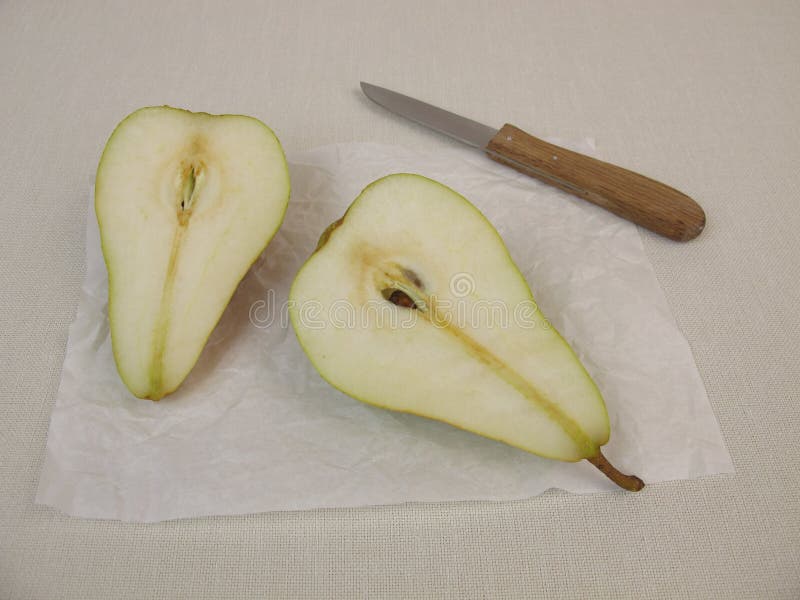 Pear as fruit snack stock image. Image of healthy, snack - 64909351