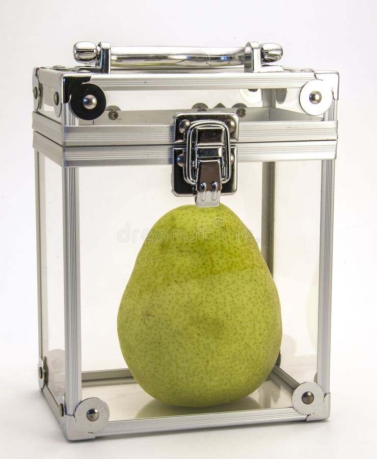 Pear in a Box stock image. Image of pear, clear, white - 38483553