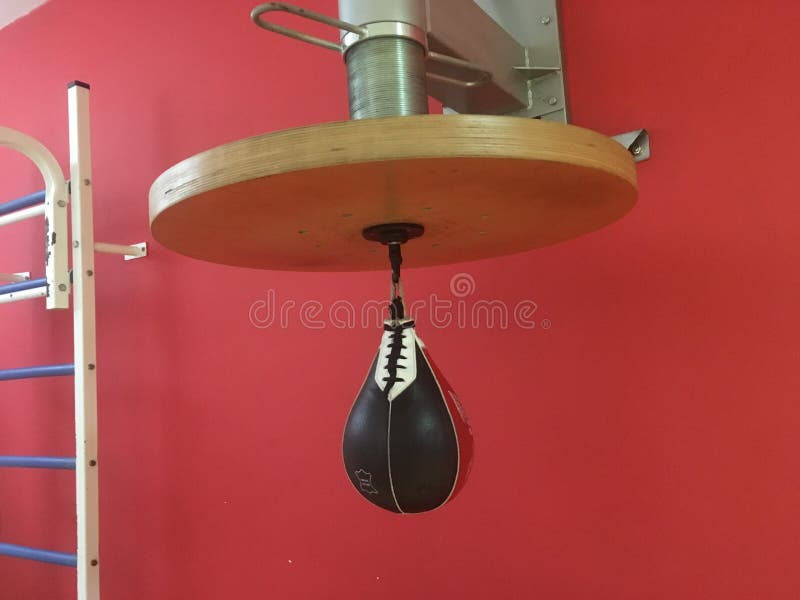 A Pneumatic Boxer Pear Hangs in a Sporting Hall Stock Photo - Image of ...