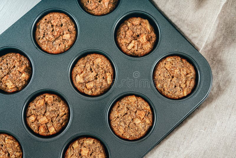 Pear, Cinnamon and Walnut Breakfast Bites Stock Photo - Image of diet ...