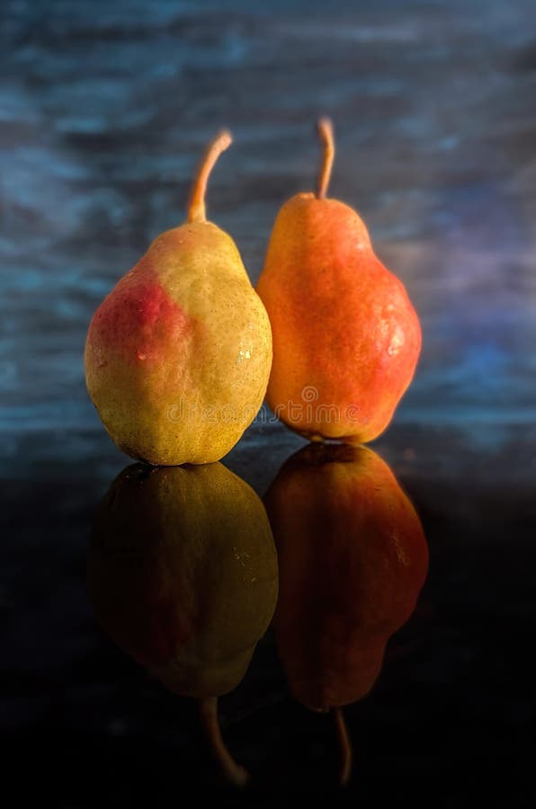 Pear in dark background stock image. Image of dark, supermarket - 261560947