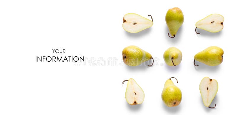 Pear from Different Sides Pattern Stock Image - Image of eating, fruity ...