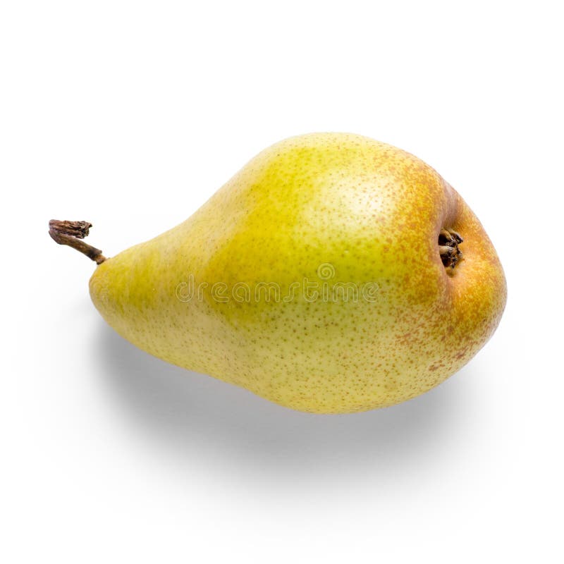 Pear on a White Background Isolation Stock Image - Image of color, food ...