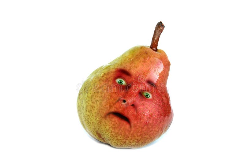 Pear face stock photo. Image of juicy, dessert, fear - 13742186