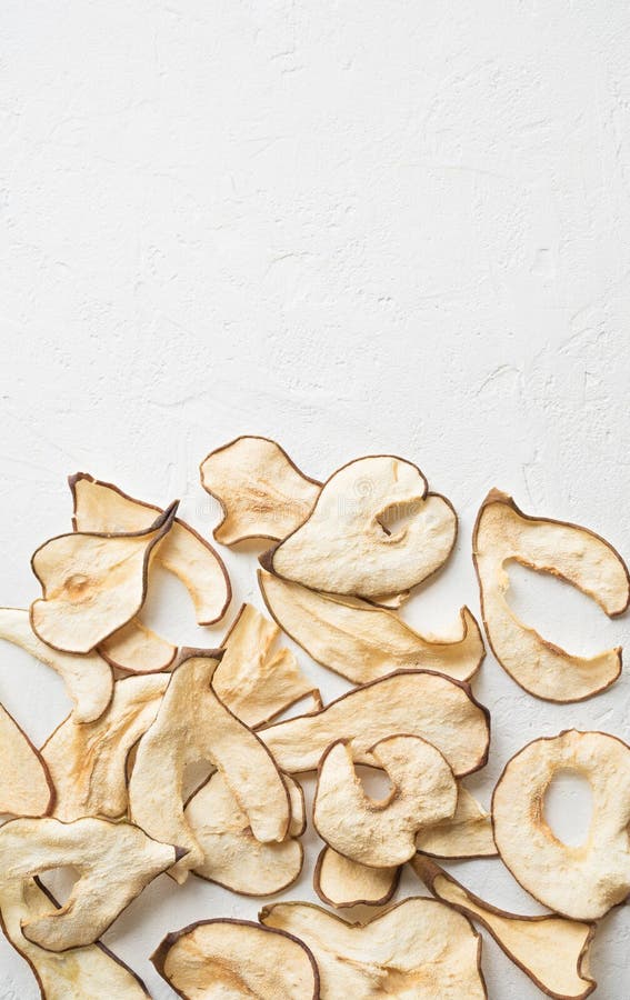 Pear dehydrated chips stock photo. Image of fruits, eating - 123508450