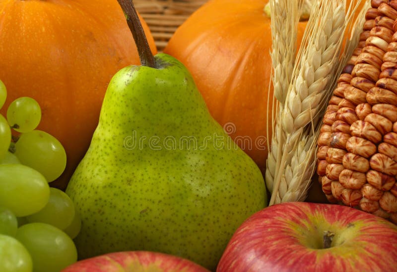 Pear among Fruits and Vegetables Stock Image - Image of maize, plant ...