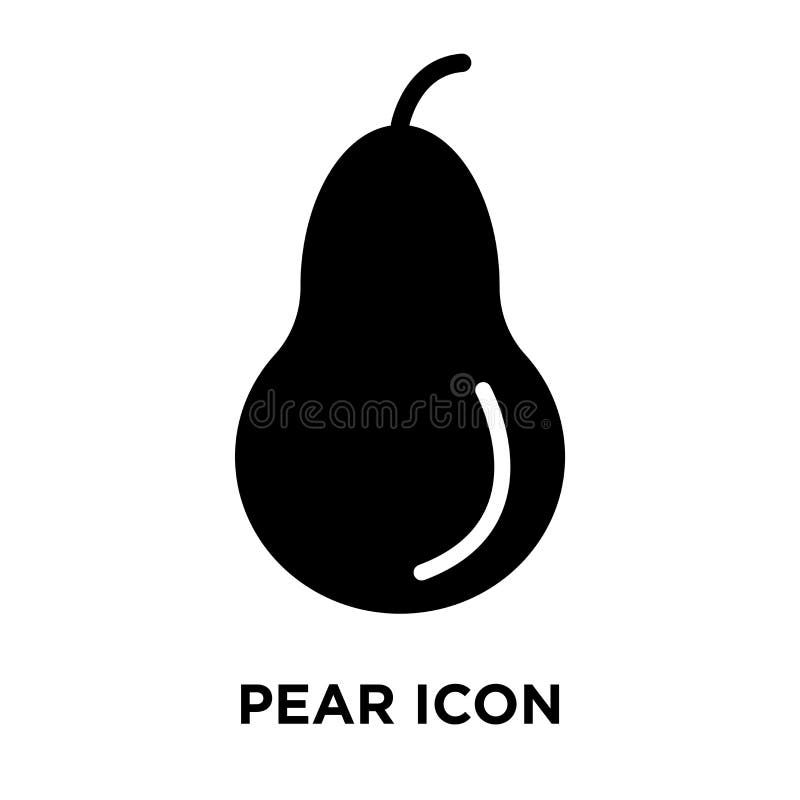 Pear Icon Vector Isolated on White Background, Logo Concept of P Stock ...