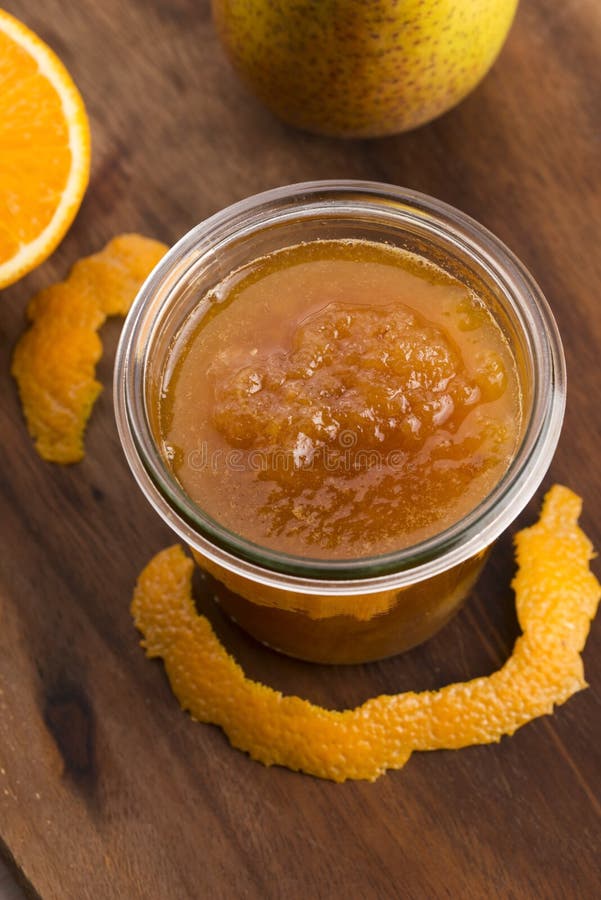Pear jam with orange stock photo. Image of dessert, marmalade - 47349322