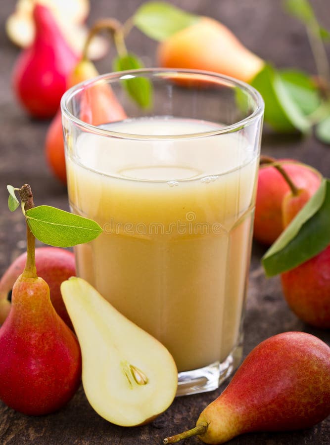 Pear and pear juice stock photo. Image of enjoyment - 124622068