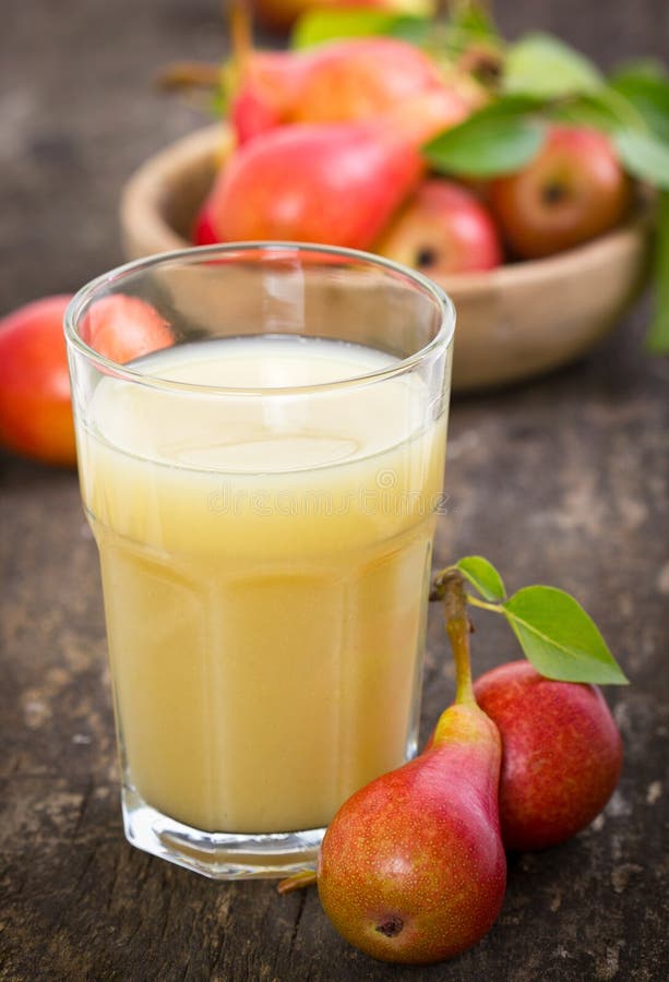 Pear and pear juice stock photo. Image of enjoyment - 124622068