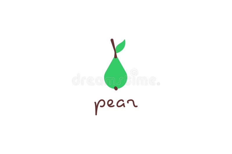 Pear logo design solution stock vector. Illustration of sign - 330179342