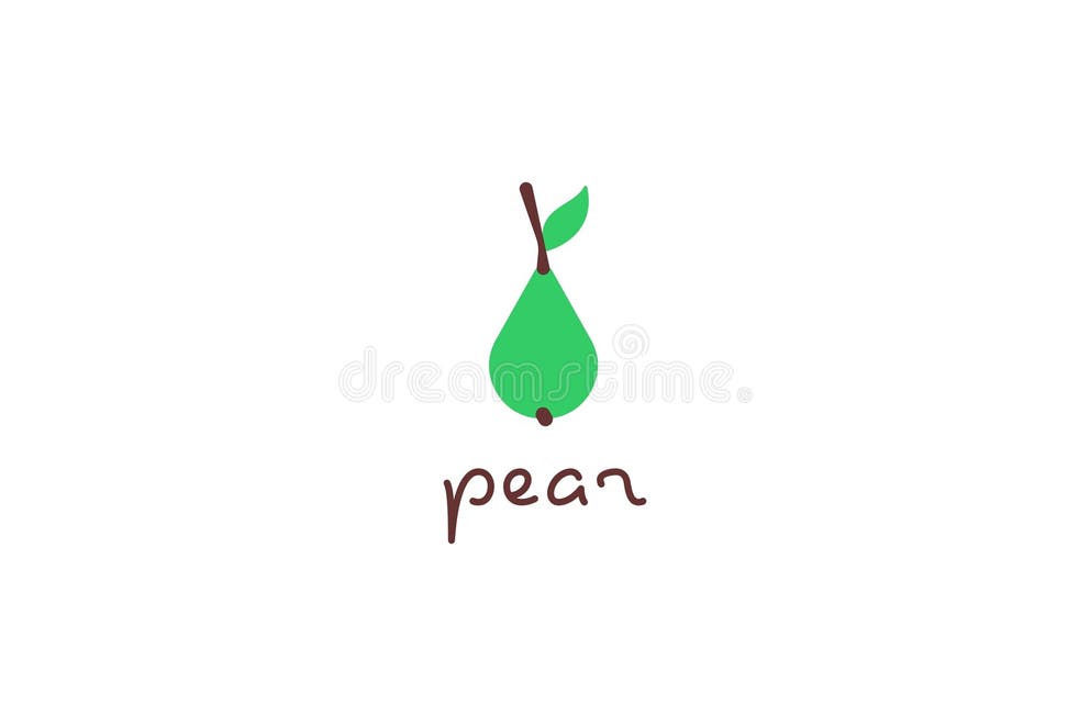 Pear logo design solution stock vector. Illustration of sign - 330179342
