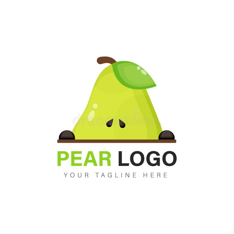 Pear logo design stock vector. Illustration of sweet - 255581026