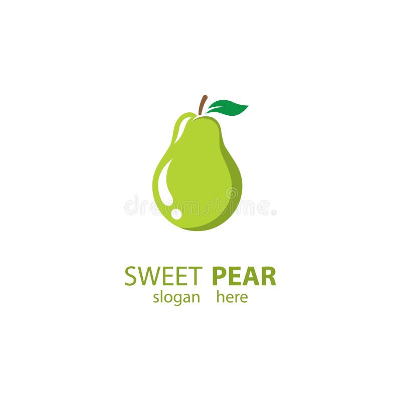 Pear logo images stock vector. Illustration of shape - 198703971