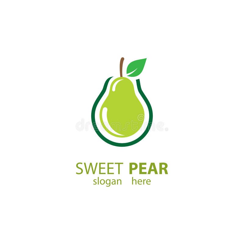Pear Logo Design Template Vector Stock Vector - Illustration of health ...