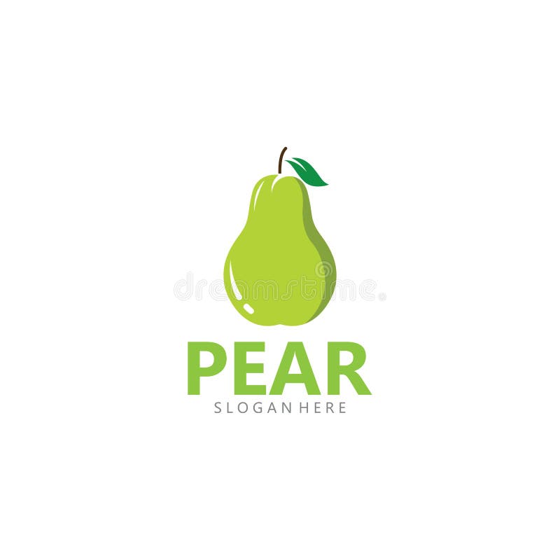 Pear Logo Images Illustration Design Icon. Stock Vector - Illustration ...