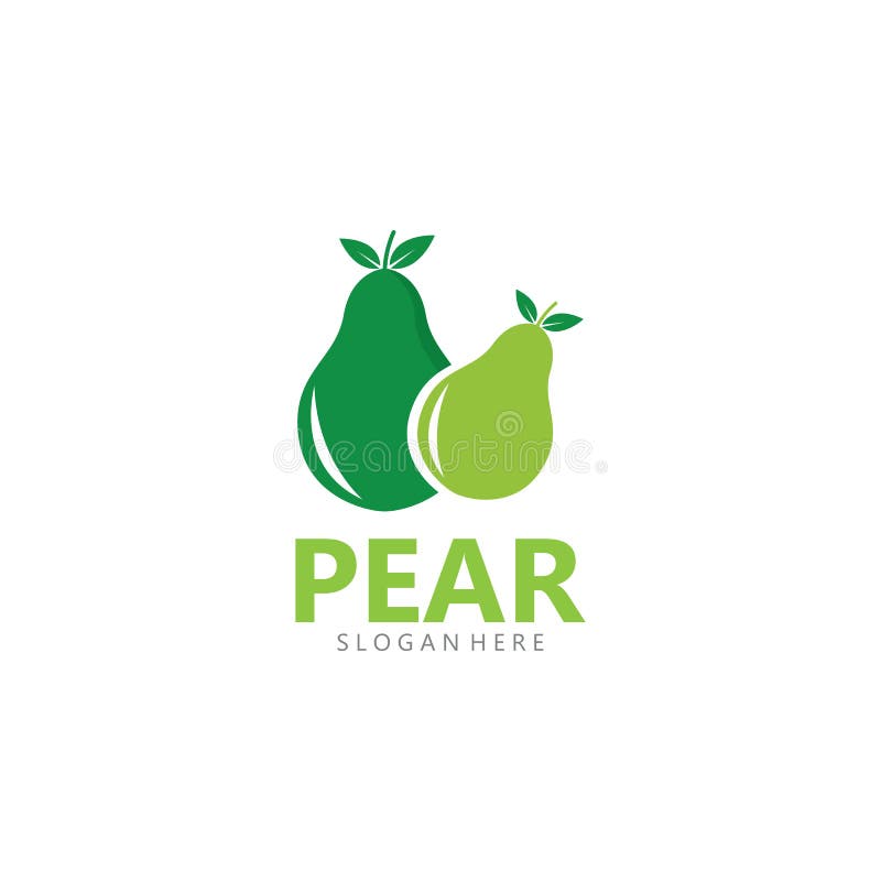 Pear Logo Images Illustration Design Icon. Stock Vector - Illustration ...