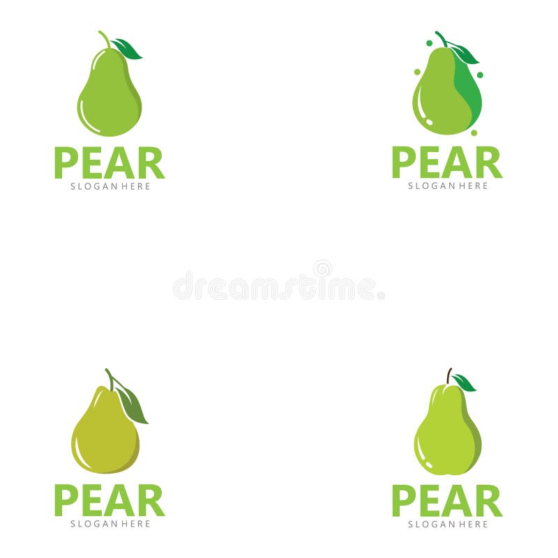 Pear Logo Images Illustration Design Icon. Stock Vector - Illustration ...