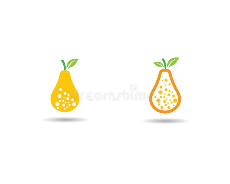 Pear logo template stock illustration. Illustration of single - 149334086