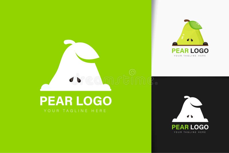 Pear logo design stock vector. Illustration of element - 255579588