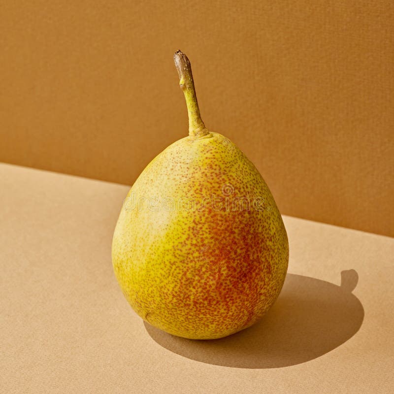 Pear with long shadow stock image. Image of organic - 127186537